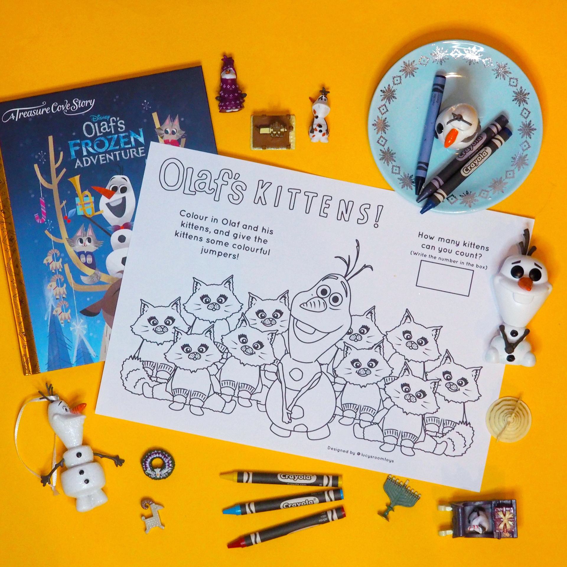 “Olaf’s Frozen Adventure” Activity Sheet – Lucy’s Room